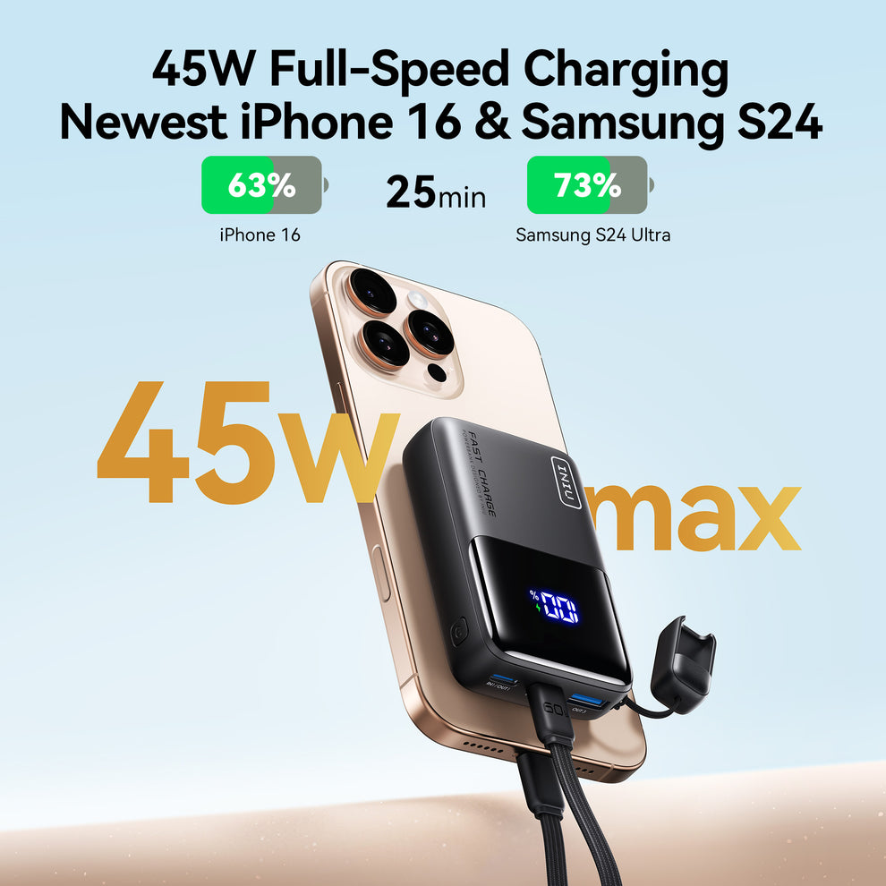 INIU | Carry P50-E1 | 45W 10000mAh Smallest Power Bank